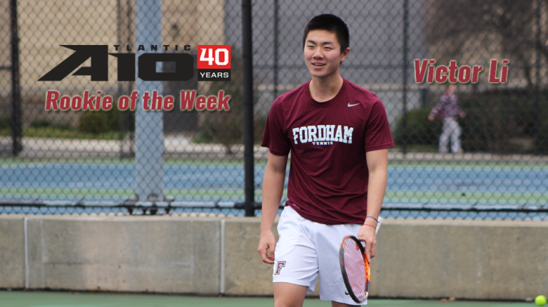 Victor Li Named A-10 Rookie of the Week