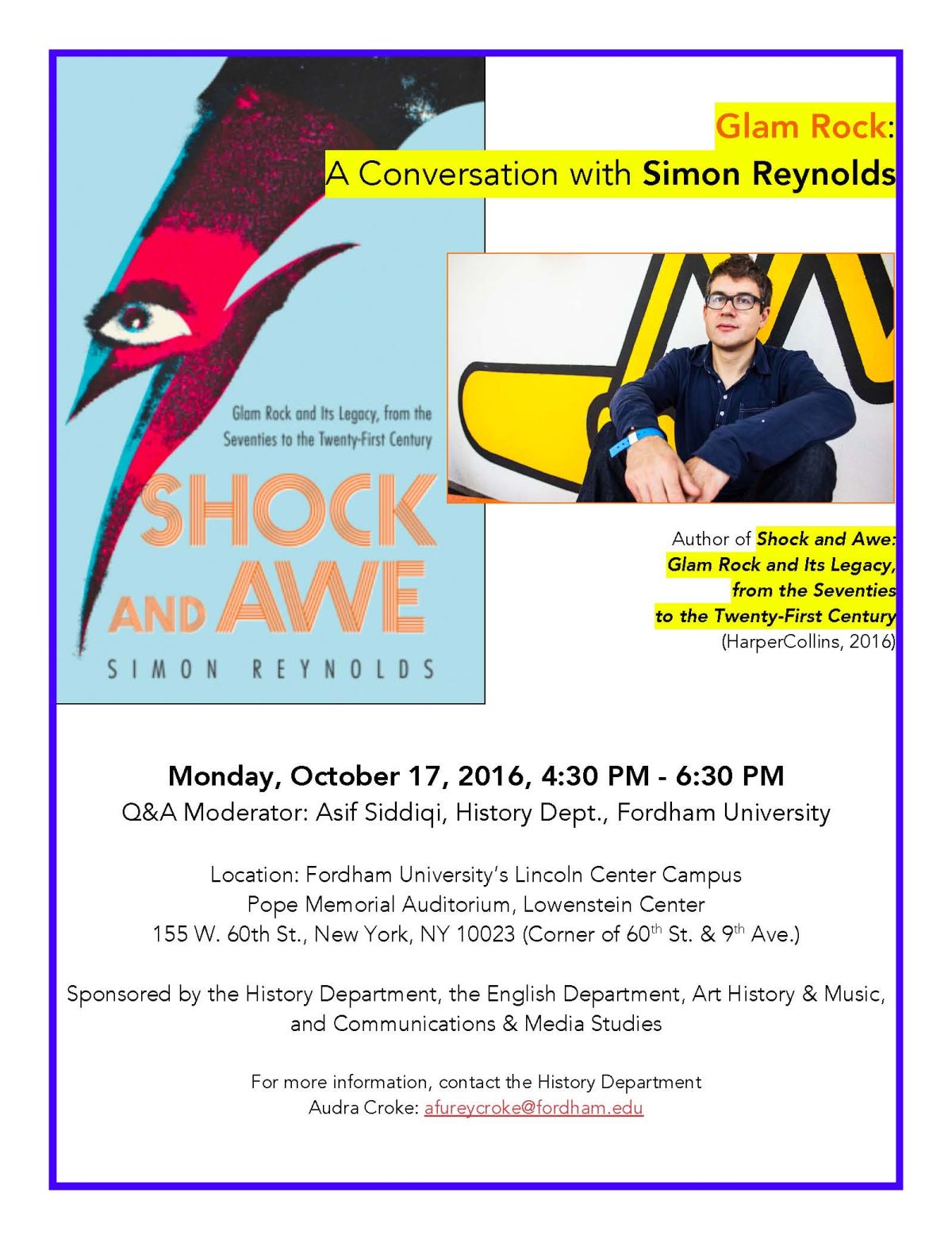 Glam Rock: A Conversation with Simon Reynolds