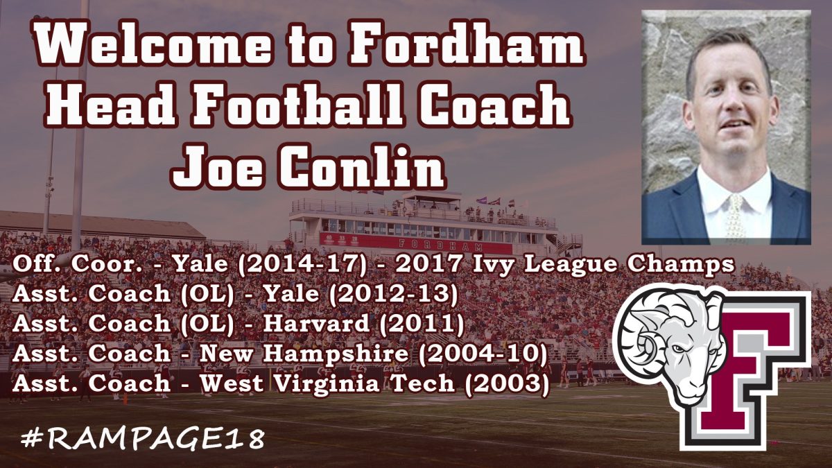 Joe Conlin Named Head Football Coach at Fordham