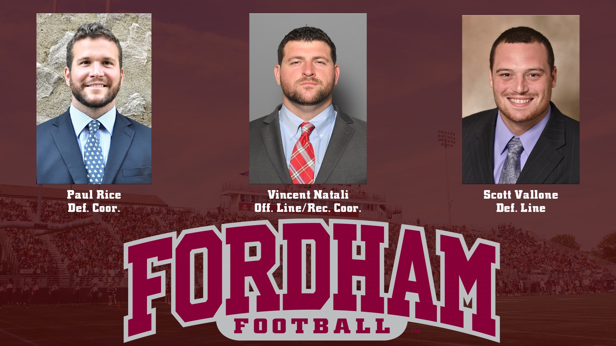 Joe Conlin Adds Three to Fordham Football Staff