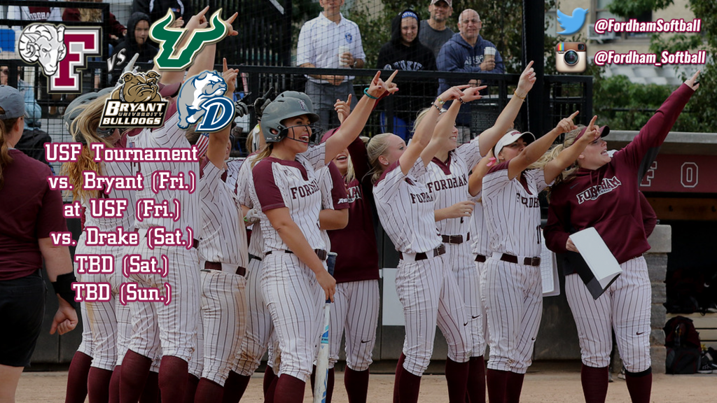 Softball at USF Tournament this Weekend