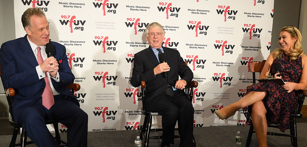 Michael Kay and Ted Koppel Honored at WFUV’s On the Record