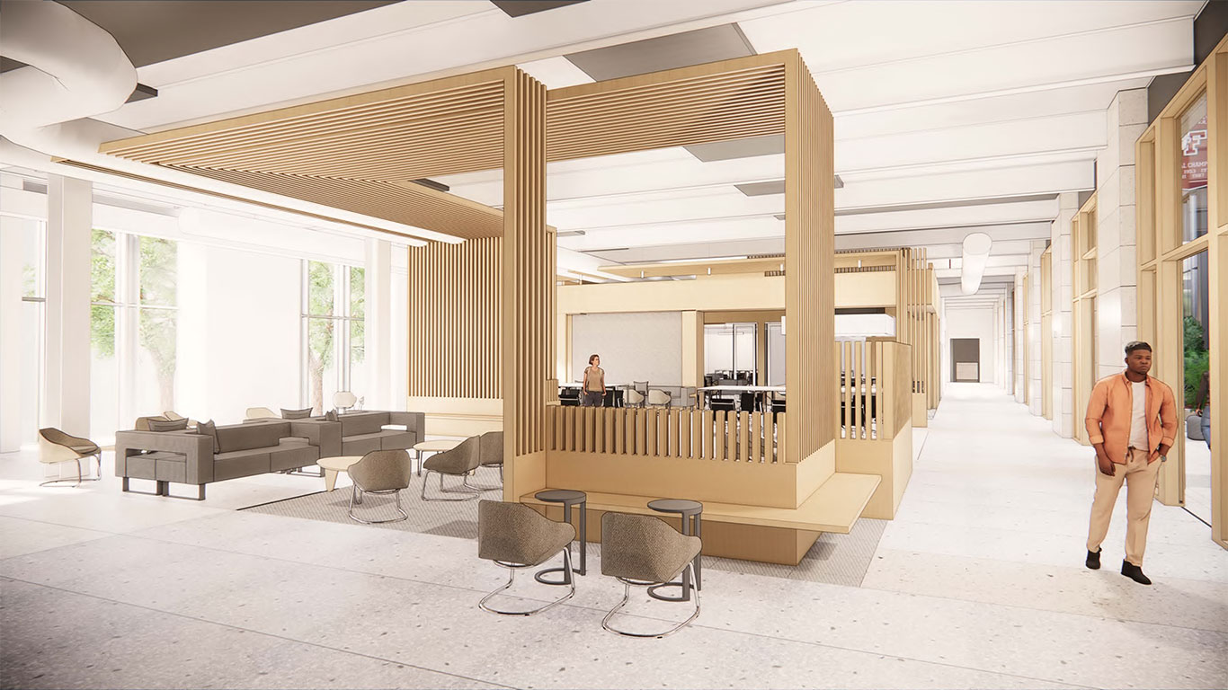 In New Campus Center, Student-Oriented Spaces Stand Out