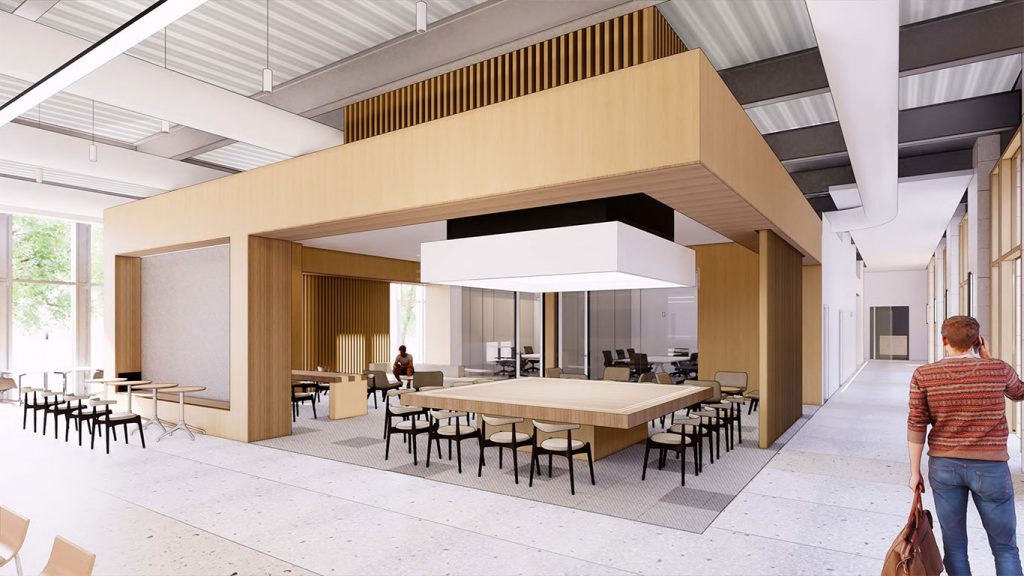 In New Campus Center, Student-Oriented Spaces Stand Out