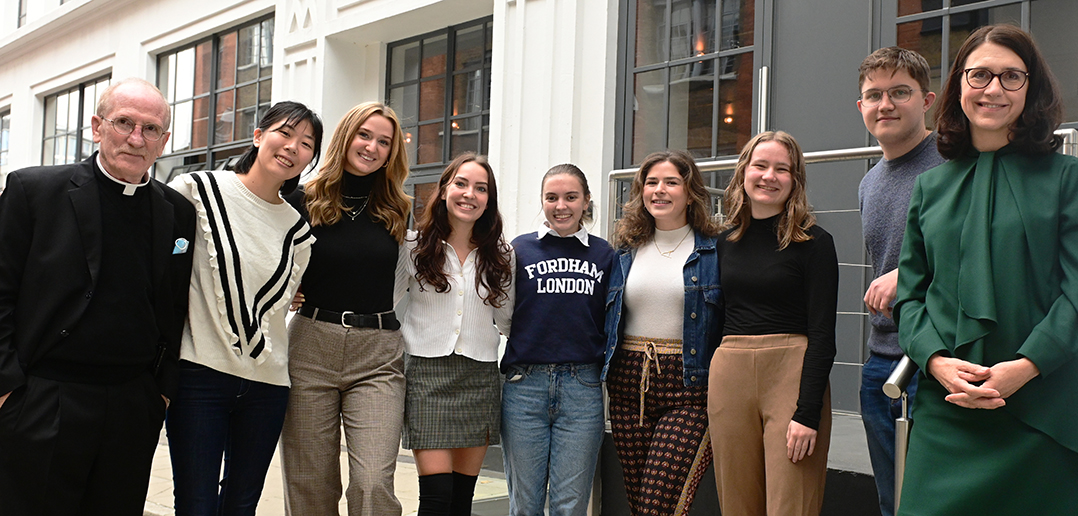 Father McShane Visits a Reopened Fordham London