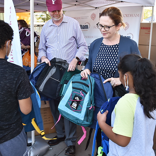 Fordham in Community Brings Back-to-School Festival to Fordham Plaza