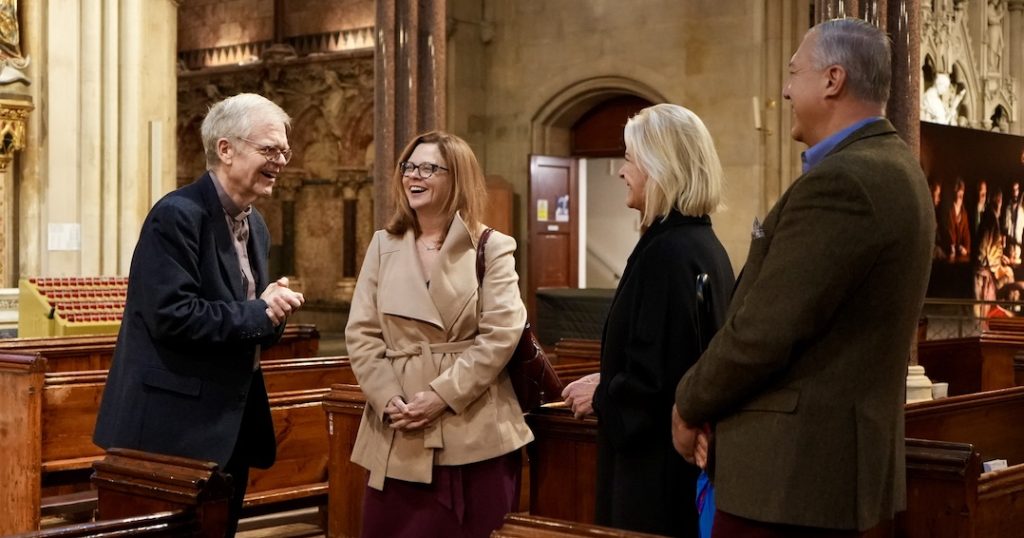 President Tetlow Makes Inaugural Visit to Fordham London