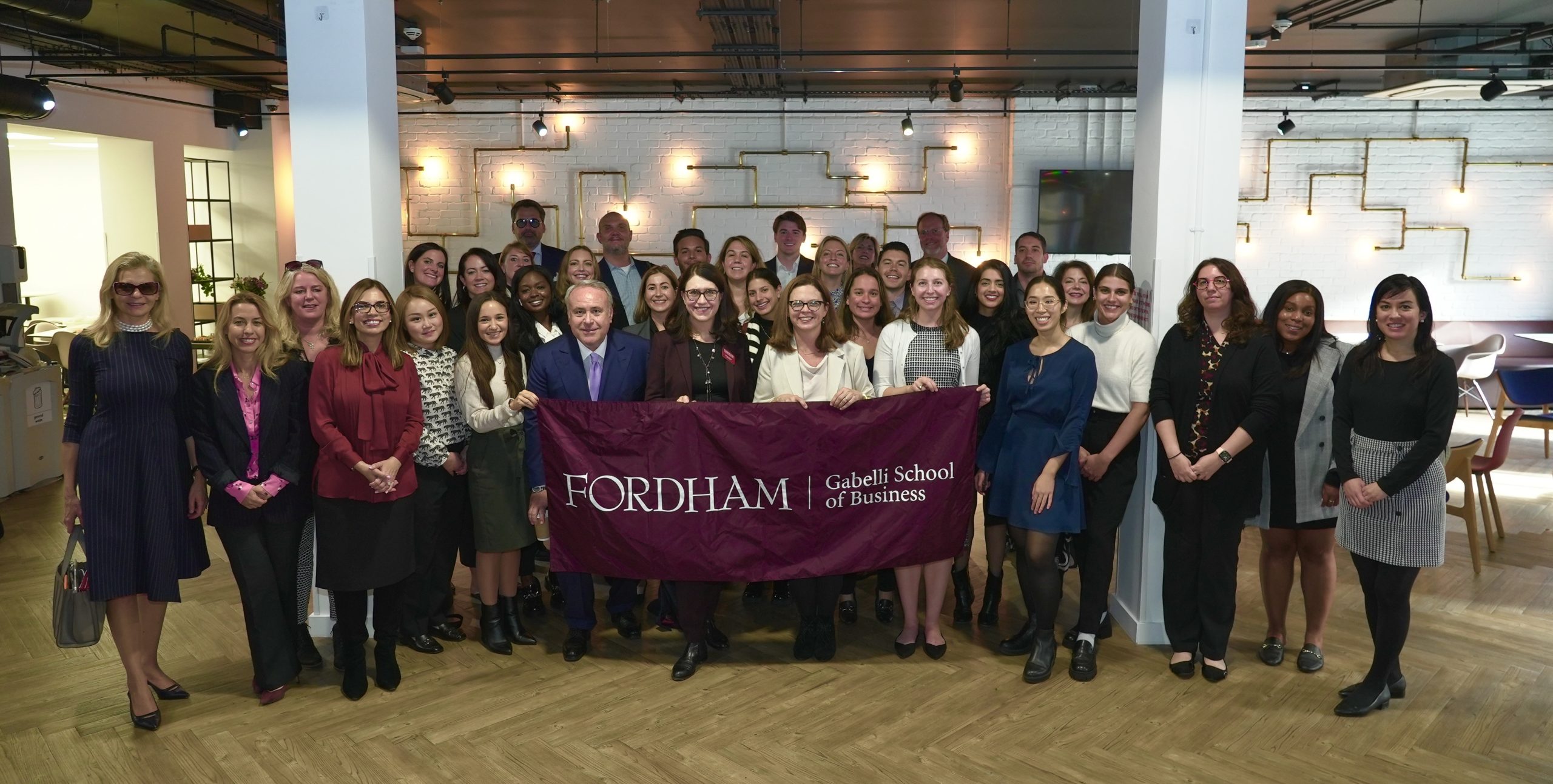 President Tetlow Makes Inaugural Visit to Fordham London