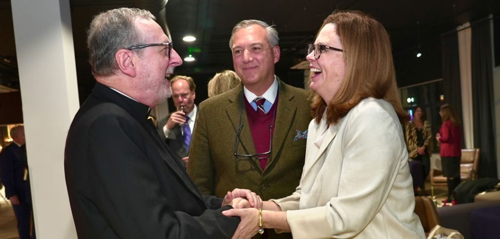 President Tetlow Makes Inaugural Visit to Fordham London