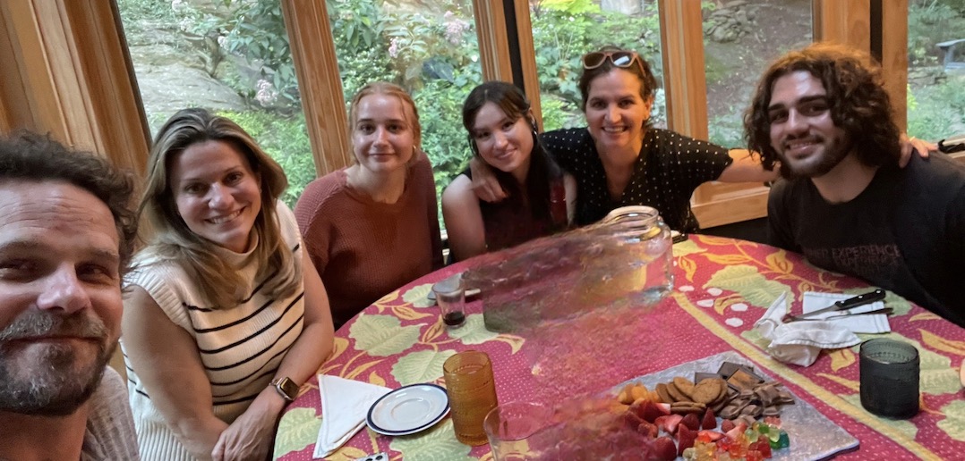 Humanities Student Researchers Bond at Professors’ Home