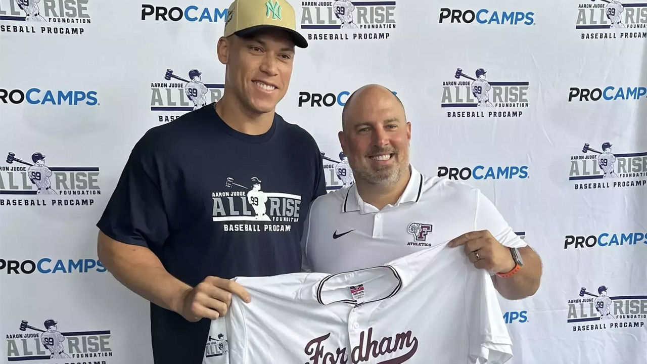 Fordham Hosts Aaron Judge Baseball ProCamps