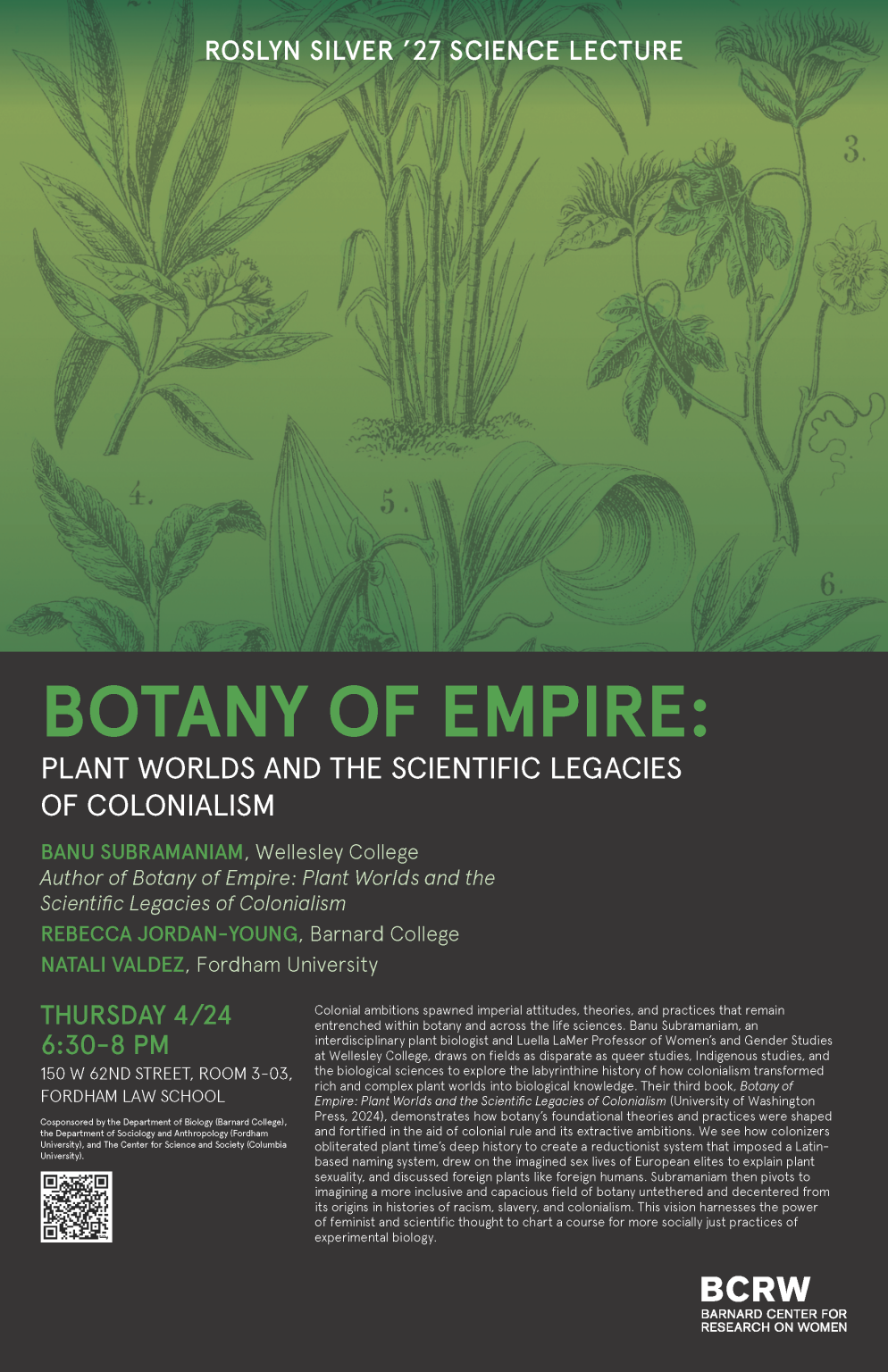 Lecture—Botany of Empire: Plant Worlds and the Scientific Legacies of ...